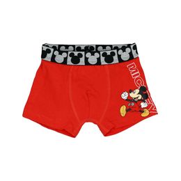 Disney Boxershorts 'Minnie Mouse' Jungen Gr&ouml;&szlig;e 122/128 grau / rot / schwarz / wei&szlig;