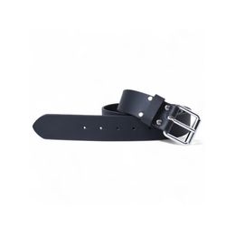 Fronhofer Robuster Lederg&uuml;rtel Stahlschnalle in Schwarz | Gr.: 100 cm