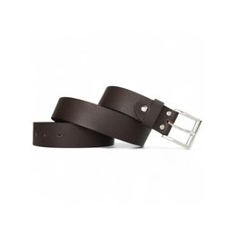 Fronhofer Klassischer Herreng&uuml;rtel 4 cm in Dunkelbraun | Gr.: 100 cm