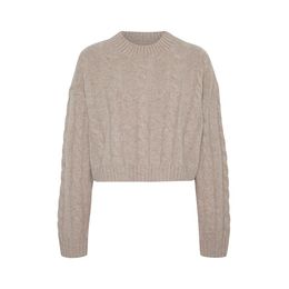 Style Republic Oversized Kurzer Halbrollkragen Kaschmir-Woll-Gemisch in Camel Melange | Gr.: L