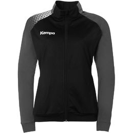 Kempa Trainingsjacke "Ambition 28 Poly Jacke Damen" in Schwarz | Gr.: M