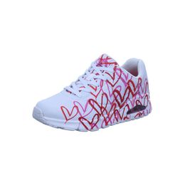 Skechers Sneaker UNO - SPREAD THE LOVE in white/red/pink | Gr.: 36