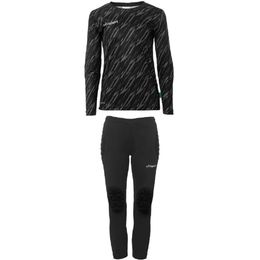 Uhlsport Trainingsanzug "Progressive Torwart Set Junior" in Schwarz | Gr.: 140