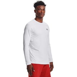 Under Armour Longsleeve "ColdGear Fitted Crew" in Wei&szlig; | Gr.: XS