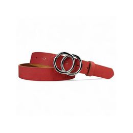 Fronhofer Lederg&uuml;rtel in Rot | Gr.: 115 cm