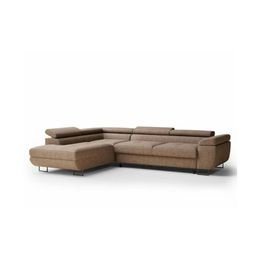 Höffner Ecksofa Concord ¦ braun ¦ Maße (cm): B: 277 H: 100 » Höffner
