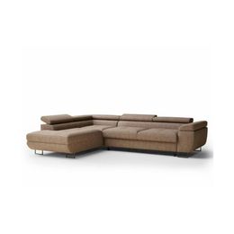 Höffner Ecksofa Concord ¦ braun ¦ Maße (cm): B: 277 H: 100 » Höffner