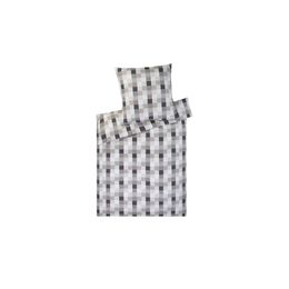 JOOP! Mako-Satin Bettw&auml;sche Mesh &brvbar; grau &brvbar; Ma&szlig;e (cm): B: 135 &raquo; H&ouml;ffner