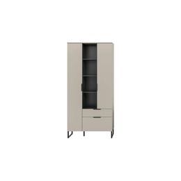 Höffner Highboard creme Maße (cm): B: 90 H: 192 » Höffner