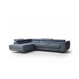 Höffner Ecksofa Concord ¦ blau ¦ Maße (cm): B: 277 H: 100 » Höffner