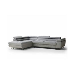 Höffner Ecksofa Concord ¦ grau ¦ Maße (cm): B: 277 H: 100 » Höffner
