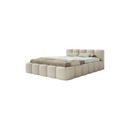 Selsey Polsterbett in Bouclé Cloudy Low ¦ beige ¦ Maße (cm): B: 180 H: 72 » Höffner