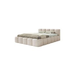 Selsey Polsterbett in Chenille Cloudy Low ¦ beige ¦ Maße (cm): B: 200 H: 72 » Höffner