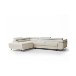 Höffner Ecksofa Concord ¦ creme ¦ Maße (cm): B: 277 H: 100 » Höffner