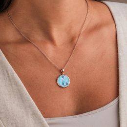 Holzkern Necklaces Women Rosé und Perlmutt