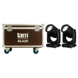 2x TARM BLAZE Moving Head - 100W wei&szlig;e Laserquelle inkl Case