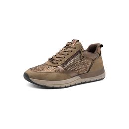 Tamaris Sneaker Damen Gr&ouml;&szlig;e 41 braun / kupfer / wei&szlig; Sommerschuhe