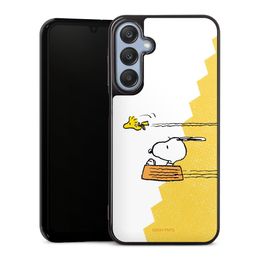 DeinDesign Galaxy A25 5G Handy Silikon H&uuml;lle Case schwarz Handyh&uuml;lle Snoopy Peanuts Children
