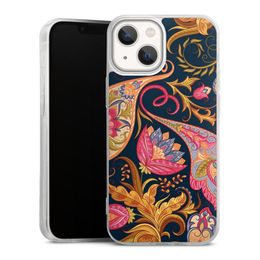 DeinDesign iPhone 13 Mini Handy Slim Case Silikon Handyhülle transparent Hülle extra dünn Ornament Muster Mandala Silikon Slim Case
