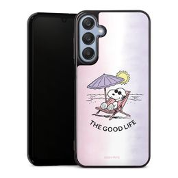 DeinDesign Galaxy A25 5G Handy Silikon H&uuml;lle Case schwarz Handyh&uuml;lle Snoopy Official Licensed Product Peanuts