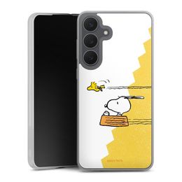 DeinDesign Galaxy S25 FE Handy Slim Case Silikon Handyh&uuml;lle transparent H&uuml;lle extra d&uuml;nn Snoopy Peanuts Children Silikon Slim Case