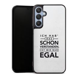 DeinDesign Galaxy A25 5G Handy Silikon H&uuml;lle Case schwarz Handyh&uuml;lle Spruch Sayings Statement