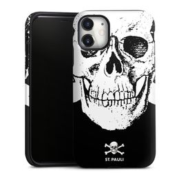 DeinDesign iPhone 11 Handy Panzer Handyh&uuml;lle robuste Outdoor H&uuml;lle Schutzh&uuml;lle gl&auml;nzend Totenkopf Official Licensed Product Fc St. Pauli Tough Case