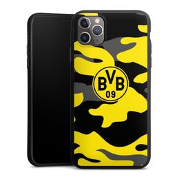 DeinDesign iPhone 11 Pro Max Handy Premium Silikon H&uuml;lle Handyh&uuml;lle schwarz Case Merchandise Bvb Borussia Dortmund Silikon Premium Case
