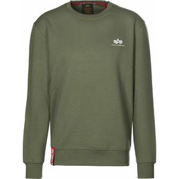 Alpha Industries Sweatshirt Herren Gr&ouml;&szlig;e 4XL oliv / wei&szlig;