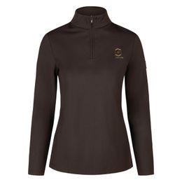 ESKADRON Heritage Half-Zip Shirt black truffle Damen S