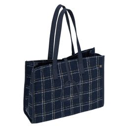 ESKADRON Heritage Shopping Tasche Bouclé blau ca. 30 x 40 x 15 cm