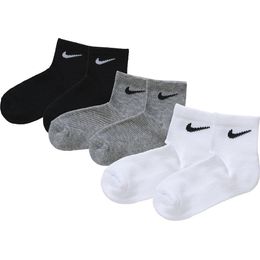 Nike Sportswear Socken 'Ankle' Jungen Größe 30.5 grau / schwarz / weiß