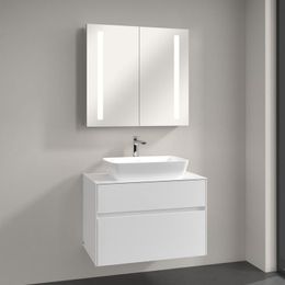 Villeroy & Boch Villeroy & Boch Embrace Schrank mit Artis Waschtisch, mit Spiegelschrank My View 14, 417258R1+A95500DH+A4218000, My View 14