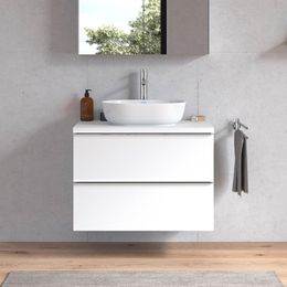 Duravit Plinero Schrank mit Luv Waschtisch, 2 Ausz&uuml;ge, 03795000001+PL8206018180000+PL8202018180000,