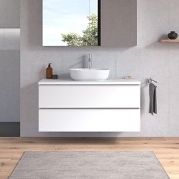 Duravit Plinero Schrank mit Luv Waschtisch, 2 Ausz&uuml;ge, 03795000001+PL8208018180000+PL8204018180000,