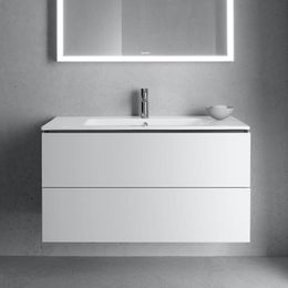 Duravit L-Cube Schrank mit ME by Starck Waschtisch, 2 Auszüge, 2336100000+LC624201818,