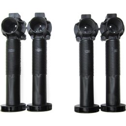 M&ouml;belfu&szlig; Optifit, schwarz, B:5cm H:16,6cm T:5cm, Kunststoff, M&ouml;belf&uuml;&szlig;e, M&ouml;belfu&szlig;