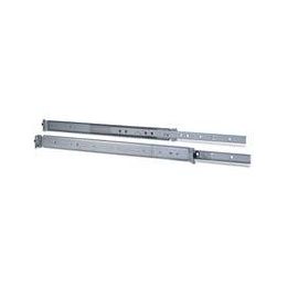 Inter-Tech 1U Teleskopschienensatz 455 mm, Einbauschienen grau