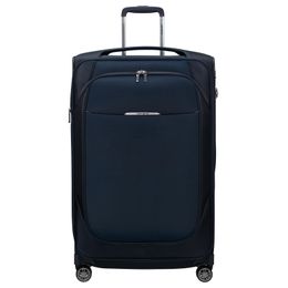 Weichgepäck-Trolley Samsonite "RE-LITE, verschiedene Größen und Farben", Gr. B/H/T: 48cm x 78cm x 33cm 115 l, blau (midnight blau), Polyester, Koffer, Reisekoffer TSA-Schloss Stickerbogen Volumenerweiterung Laptopfach