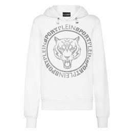 Sweatshirt Plein Sport "Tiger", Mädchen, Gr. L, weiß (01, weiß), Obermaterial: 88% Baumwolle, 12% Polyester, Sweatshirts