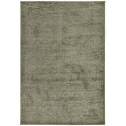 Teppich, B:57cm H:10mm L:90cmgr&uuml;n, Kunstfaser, Polypropylen, Wohnzimmer, Teppiche