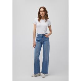 Mavi Damen Weite Jeans "MALIBU"mid indigo brushed 90's, Gr. 28, 99% Baumwolle 1% Elasthan, Jeans, Loose Wide Leg Jeans