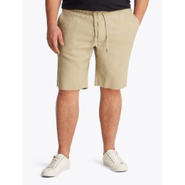 Tommy Hilfiger Big & Tall Shorts "BT-BROOKLYN PO LINEN SHORT-B", Herren, Gr. 44, N-Gr, gr&uuml;n (sandalwood), Web, Obermaterial: 71% Leinen, 29% Polyester, TOMMY HILFIGER BIG & TALL, Hosen Shorts, Gro&szlig;e Gr&ouml;&szlig;en