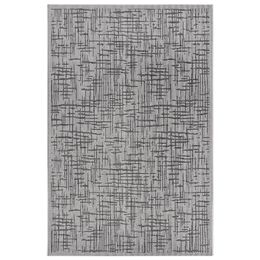 NYVI Teppich Clyde - Wetterfest, UV-best&auml;ndig, f&uuml;r Innen und Au&szlig;en Gr&ouml;&szlig;e:115x170 cm;Farbe:Beige Grau Telu