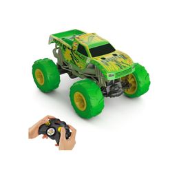 Mattel HTP15 - Hot Wheels - Monster Trucks - RC-Truck, 1:15, leuchtet im Dunkeln, Gunkster