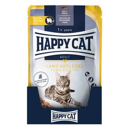 Happy Cat Pouches- Meat in Sauce Culinary Adult Land- GeflÃ¼gel 20 x 85 g Nassfutter fÃ¼r Katzen