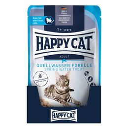Happy Cat Puches-Meat in Sauce Culinary Adult Quellwasserforelle 20 x 85 g Nassfutter fÃ¼r Katzen