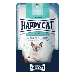 Happy Cat Pouches- Meat in Sauce Care Magen &amp, Darm 20 x 85 g Nassfutter fÃ¼r Katzen