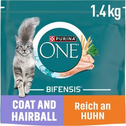 PURINA ONE BIFENSIS COAT & HAIRBALL Huhn 1,4kg