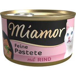 Miamor Pastete Rind Katzen-Nassfutter ohne Zuckerzusatz 12x85g